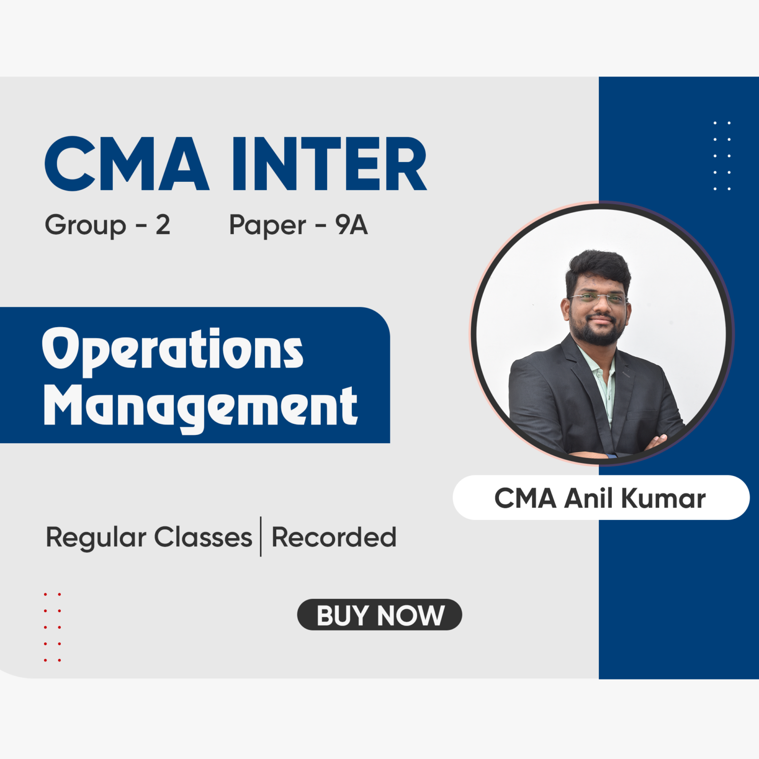 PAPER - 9A | CMA INTER : Operations Management - Best CA, CMA & ACCA ...